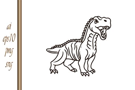 Dinosaur Icon Sketch Doodle Hand Drawing Graphic By Irynashancheva