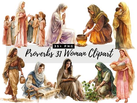 Biblical Women Clipart Proverbs 31 Woman Christian Png Biblical