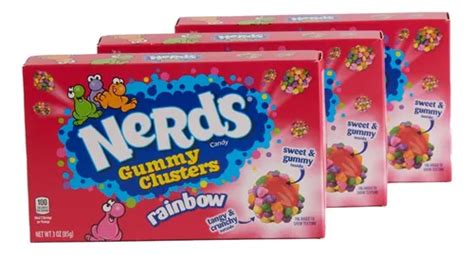 Dulces Nerds Caramelo Suave Gummy Clusters 12 Cajas Envío Gratis