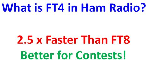 What Is Ft4 In Ham Radio Johnsons Techworld