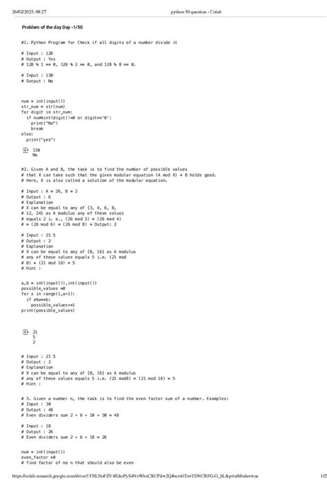 🚀 50 Days Of Python Challenges Sanjana Thakur