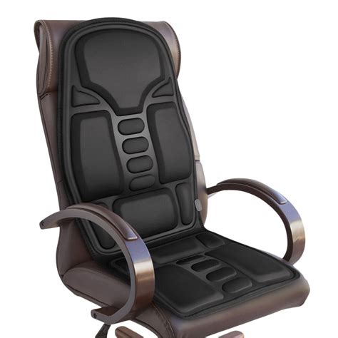 Powerful Kneading Heat Therapy Back Massager Backrest Cushion Until