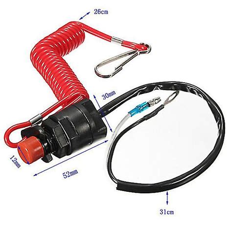 Boat Motor Emergency Kill Stop Switch For Tohatsu Outboard Stop Kill