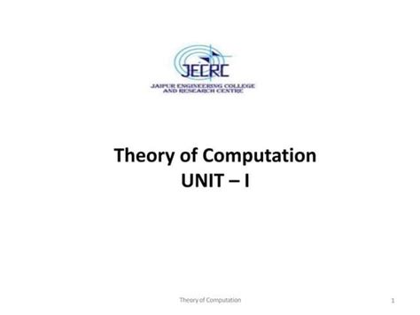Toc 1 Introduction To Theory Of Computation Pdf Computing