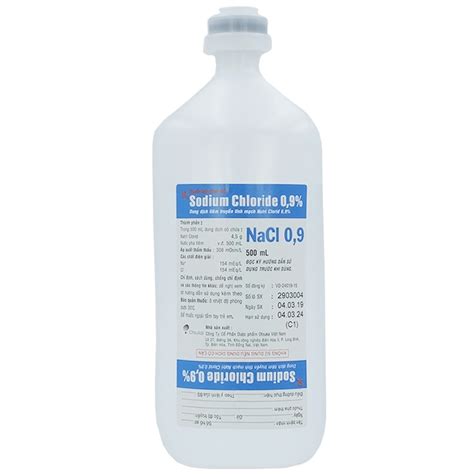 Dịch Truyền Sodium Chloride 09 Mekophar Chai 500ml