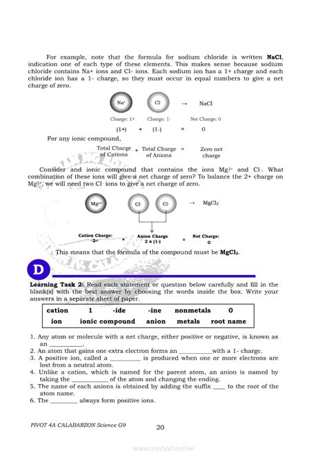 Science 9 Second Quarter Module Pivot Grade 9 Modules