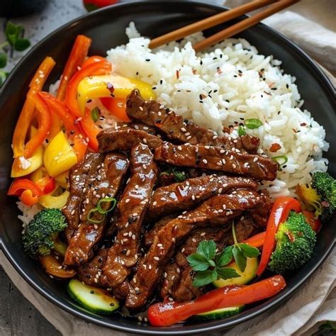 Asian Beef And Vegetable Stir Fry Beef Stir Fry With Rice And