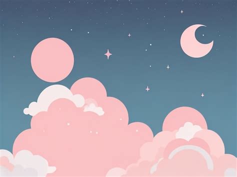 Premium Ai Image Blushing Nocturne A View To The Night Sky With White