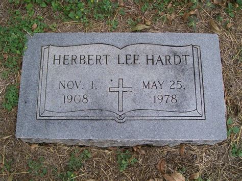 Herbert Lee Hardt 1908 1978 Homenaje De Find A Grave