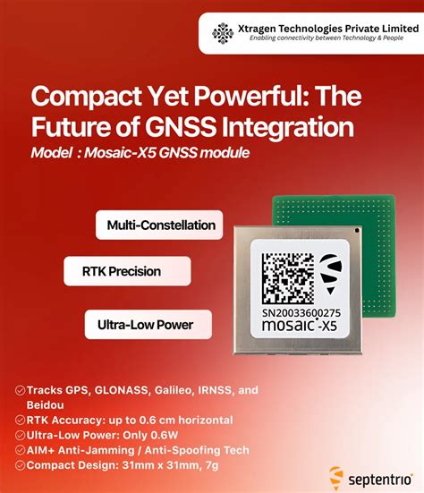 Septentrio Mosaic X5 Multi Constellation Gnss Rtk Module At ₹ 85000