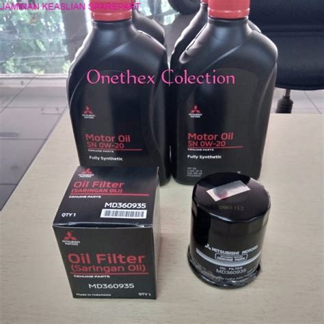 Jual Oli Mesin Xpander 0w 20 Full Syntetic Filter Oli Original Mitsubishi Original 100