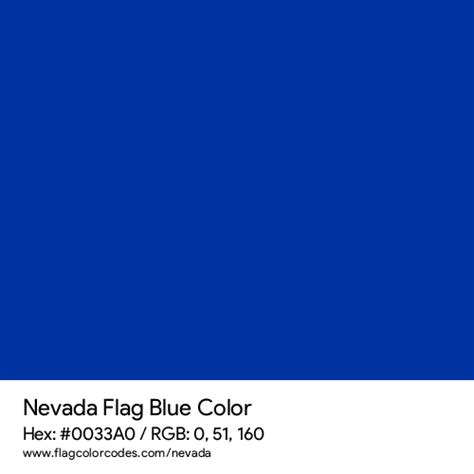 Nevada Flag Color Codes