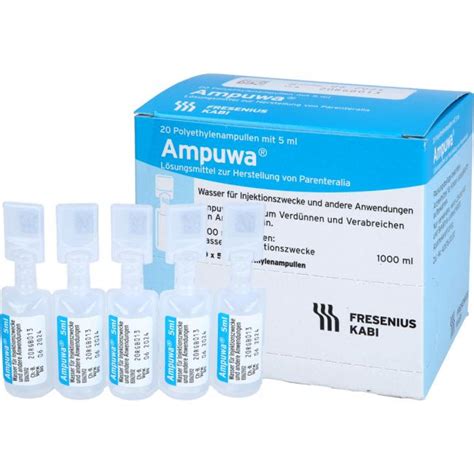 Ampuwa Plastikampullen Injektions Infusionslsg 20x5 Ml