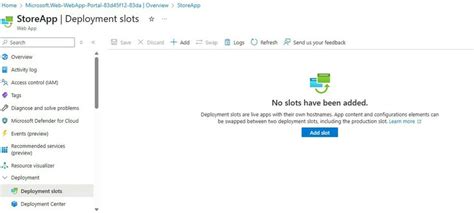 Deployment Slot In Azure Web App Service