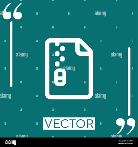 zip file linear icon editable stroke line stock vector image and art alamy