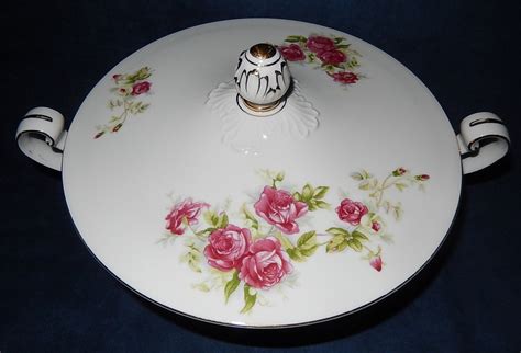 Vintage Noritake Rc Stamp N1425 Roses Round Covered Vegetable Dish Etsy