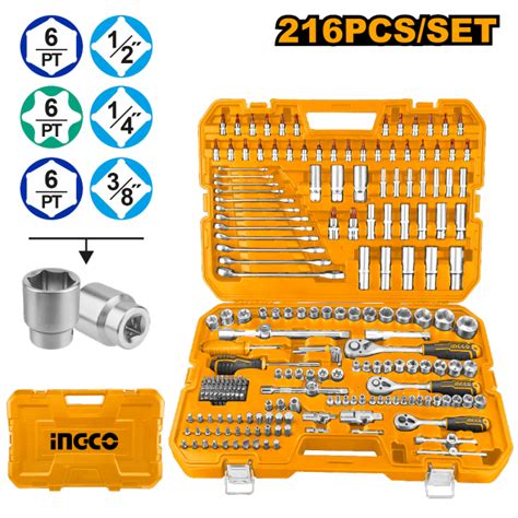 Ingco 216pcs Combination Tools Set Darazpk