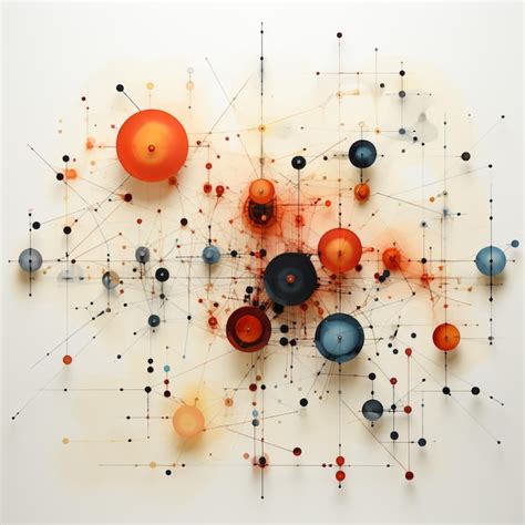 Premium Photo Colorful Network Graph Illustration Generative Ai