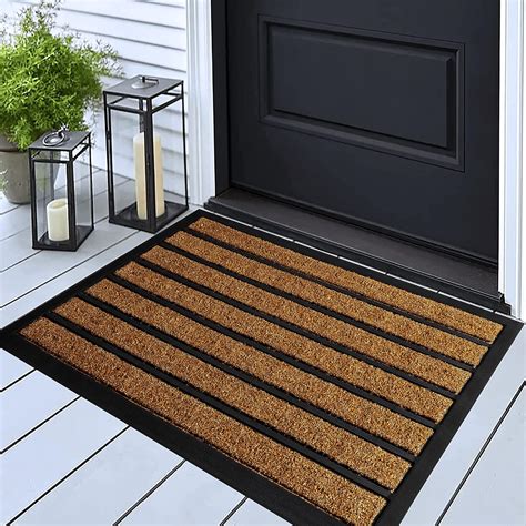 Ubdyo Extra Durable Door Mat Dirt Trapping Outdoor Welcome Mats