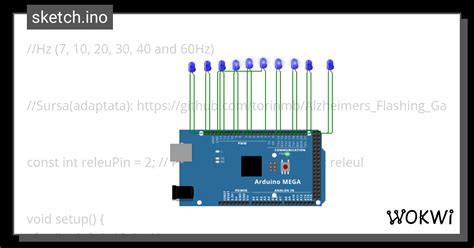 Led Wokwi ESP STM Arduino Simulator