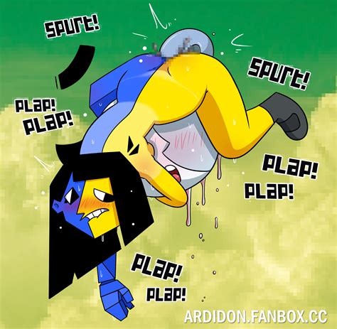 Rule 34 1futa 1girls Ardidon Bent Over Black Hair Blue Skin Breasts