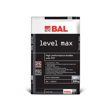 Bal Level Max Levelling Compound 25kg Tiling Supplies Direct