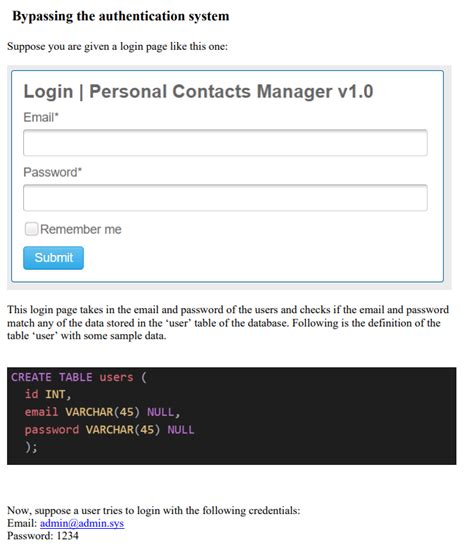 Bypassing The Authentication System Suppose You Are Chegg