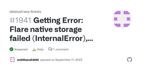 Getting Error Flare Native Storage Failed Internalerror Data File