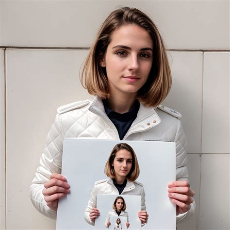 Anime Girls Holding Signs Images Generated With Ai