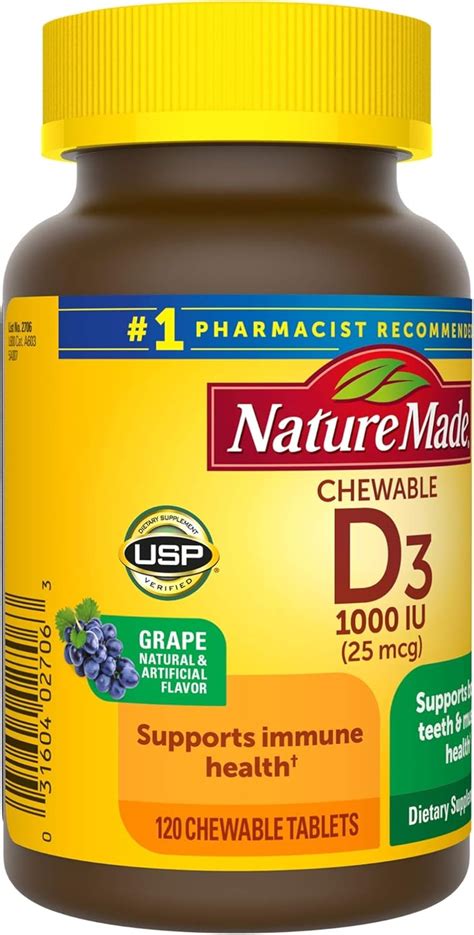 Nature Made Vitamin D3 Chewable At Levi Skipper Blog