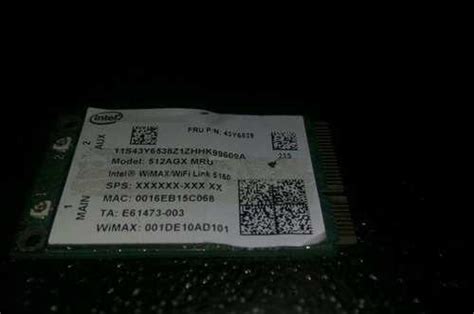 Wi-Fi модуль Intel 512AGX MRU | Festima.Ru - Мониторинг объявлений