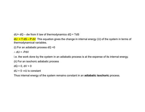 Solution Thermodynamic Potentials Maxwell S Relations Applications