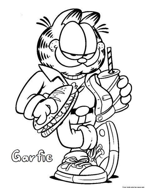 Garfield Coloring Pages Printable