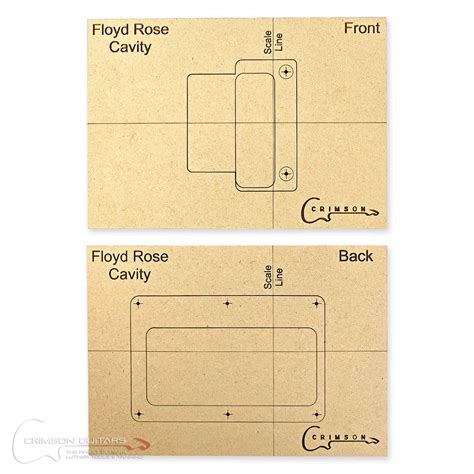 Template Set Floyd Rose Style Front And Back Cavity