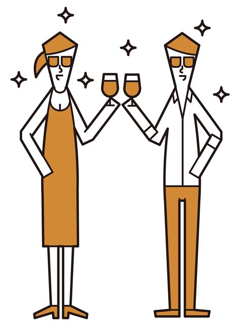 연예인 부부 토스트의 일러스트 무료 일러스트 소재집 Kukukeke