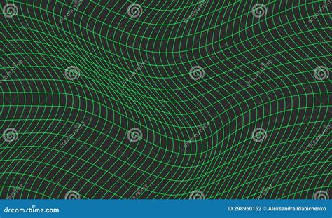 Primitive Monochrome Retro Futurism Pattern Stock Illustration