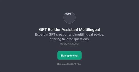 Gpt Builder Assistant Multilingual Tool Information And Alternatives