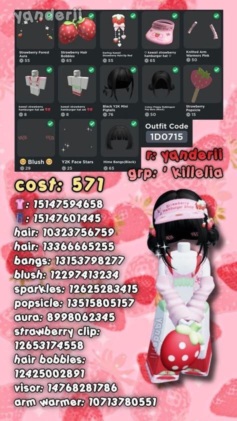 Roblox Strawberry Outfit
