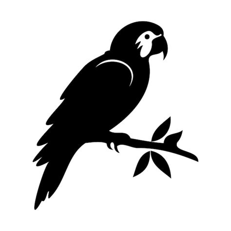 Ícone De Linha Ara Arara Gaiola De Pássaro Cacatua Pirata Bico Selva