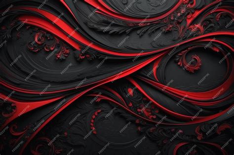 Premium Photo Red And Black Color Design For Background