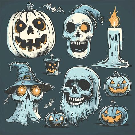 Quothalloween School Assets Vector Illustrationquot Premium Ai Generated Image