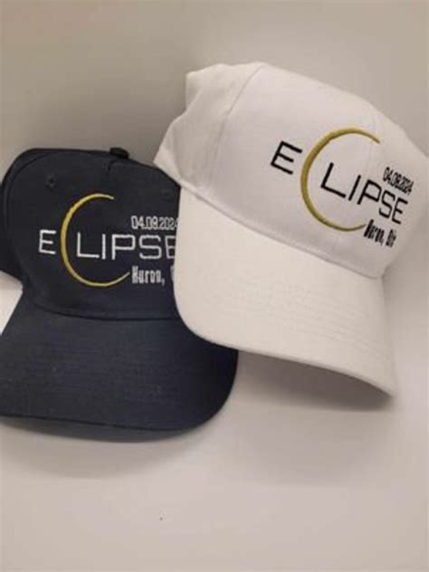 Eclipse Hats Custom Embroidered With City Name 4082024 Etsy