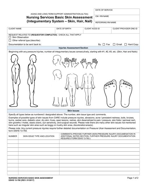 Free Printable Nursing Assessment Form Templates [pdf Word]