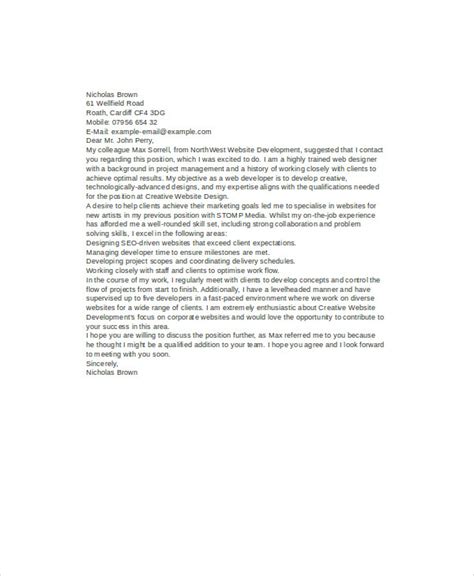 FREE 8 Web Developer Cover Letter Templates In MS Word PDF