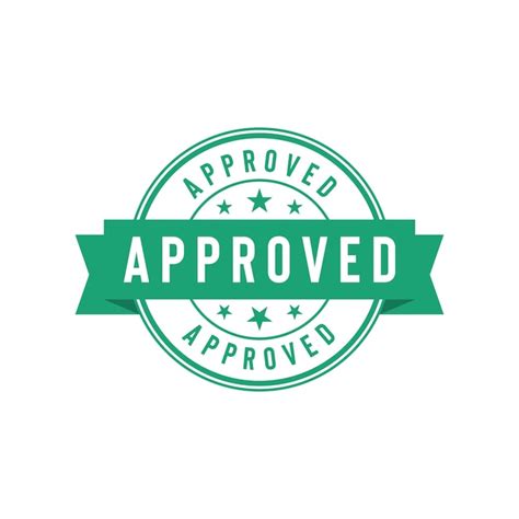 Premium Vector Approved Stamp Seal Vector Template