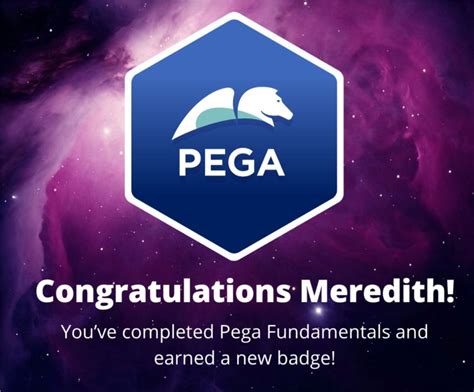 Meredith Mccall On Linkedin Completed Pega Fundamentals Just In Time For The Holidays Great