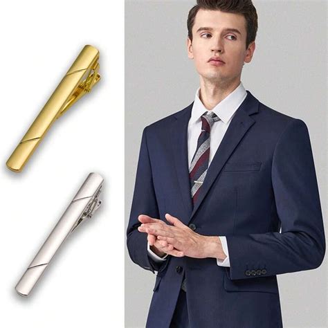 4 Pcs Tie Clips For Men Tie Clip Tie Bar Tie Bars For Men With T Box