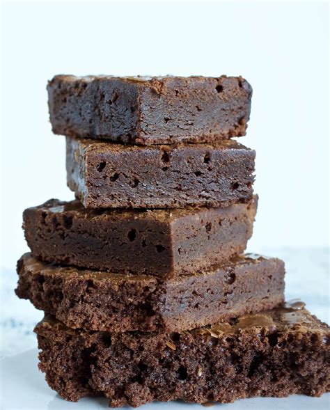 Luscious Espresso Brownies With A Ganache Drizzle Homemade Food Junkie
