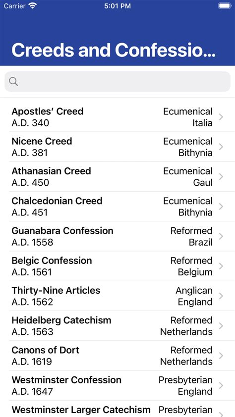 Creeds And Confessions For Iphone Download
