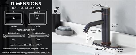 Oil Rubbed Bronze Bathroom Faucet Winkear Single Hole Faucet With Pop